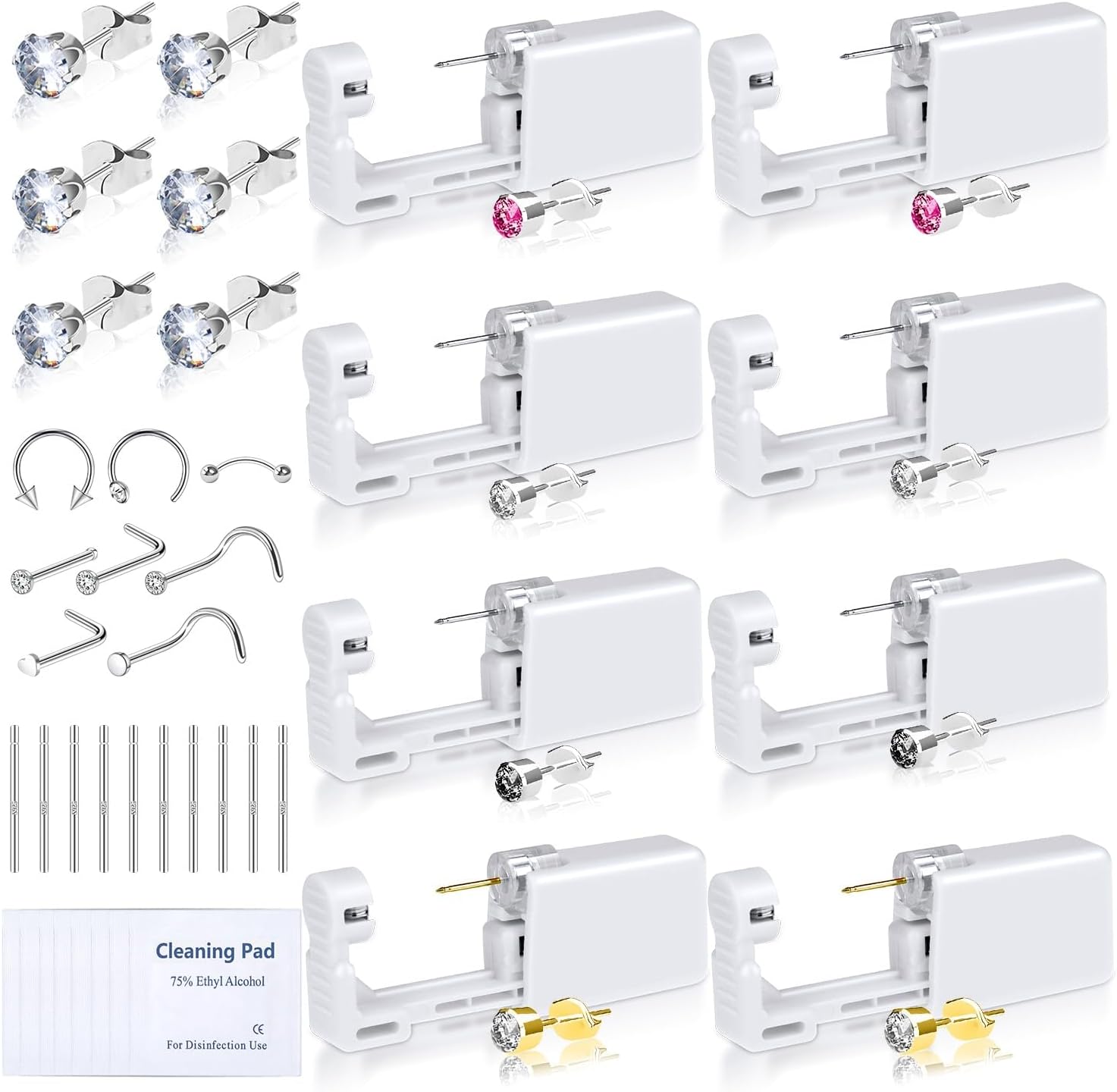 Amazon.com: Professional Ear Piercing Gun, Reusable Ear Piercing ...
