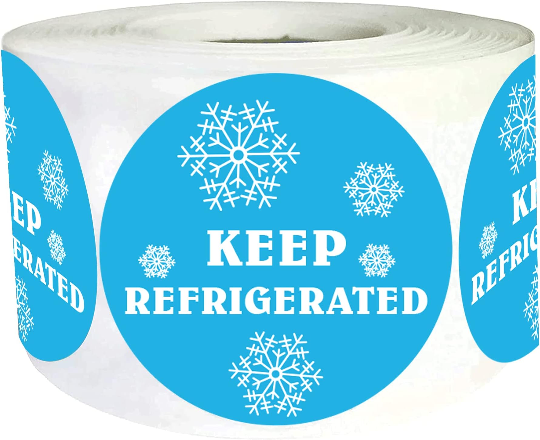 Amazon.com : TINGYI Keep Refrigerated Stickers - 1.5 x .433 Inch Blue ...