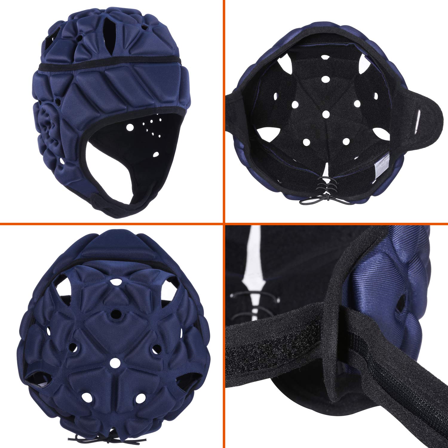 Snapklik.com : Surlim Soft Helmet Flag Football Rugby Helmet Scrum Cap ...