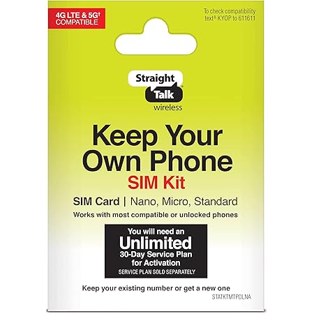 Amazon.com: New Straight Talk Bring Your Own Phone (BYOP) 3 size in 1 ...