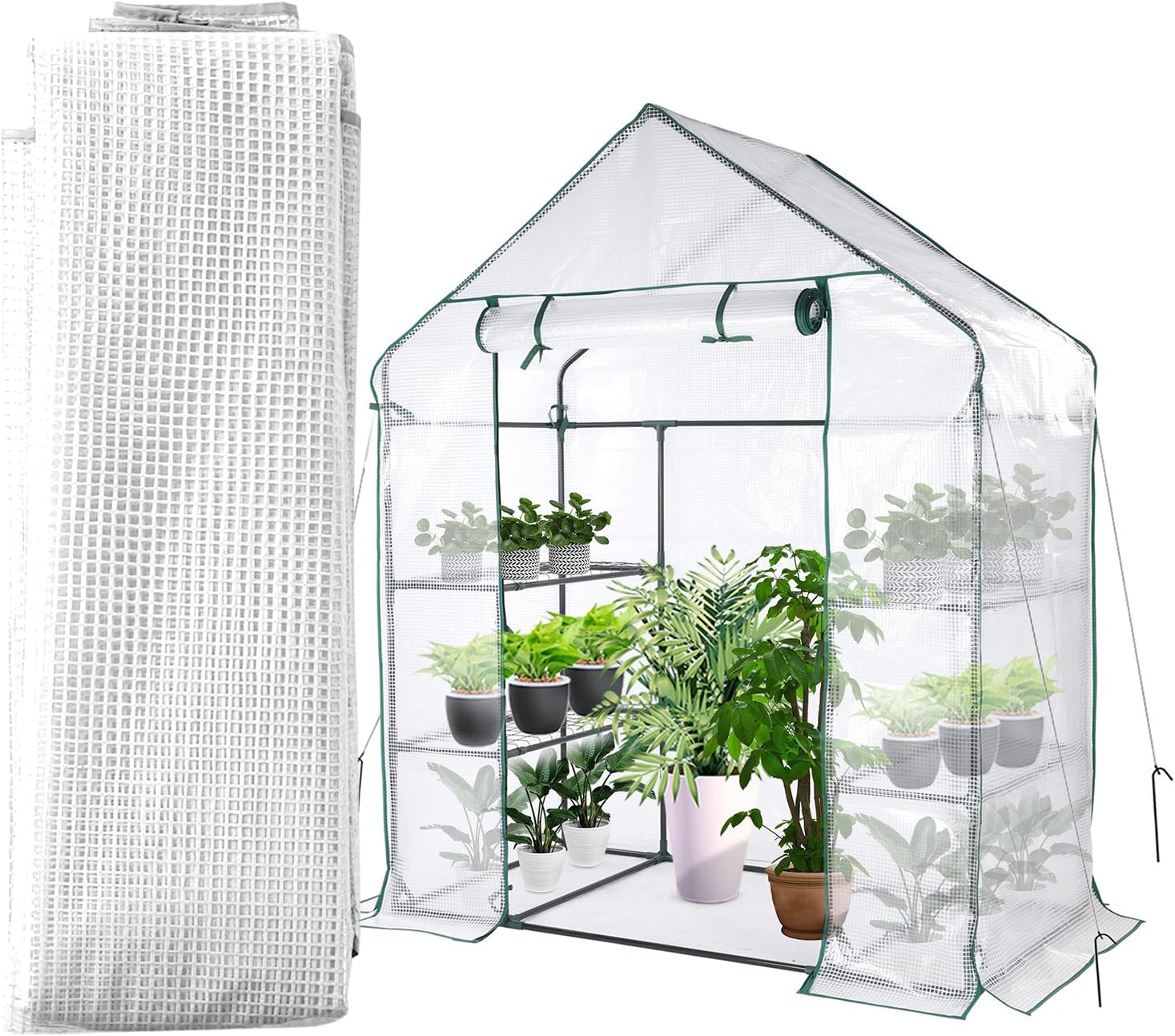 Amazon.com : 56×30×76 Inches Greenhouse PE Cover, Waterproof ...