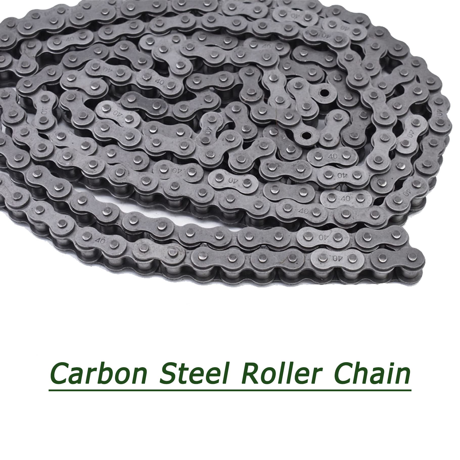 Snapklik.com : Timunr 40 10 Feet Carbon Steel Roller Chain 240 Links