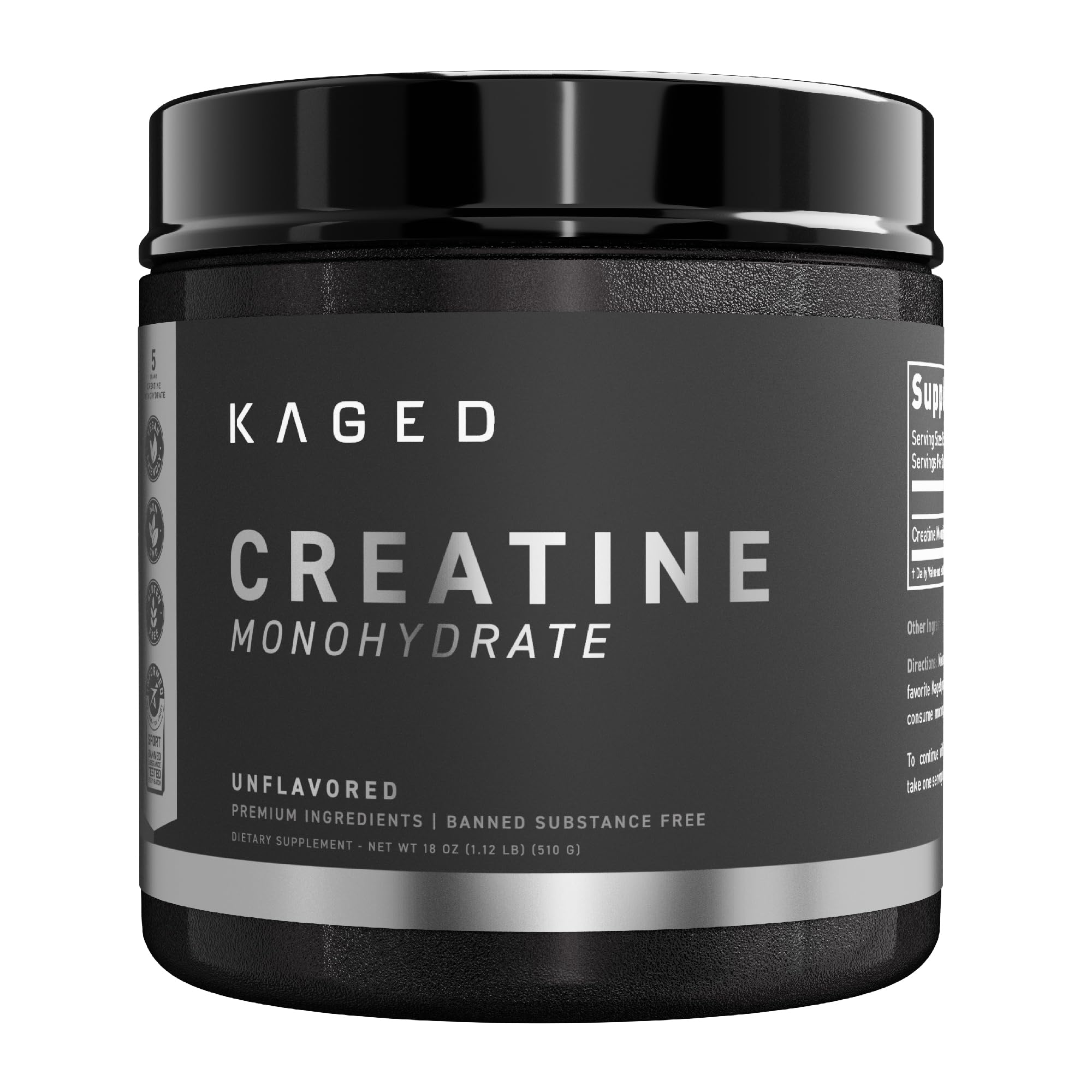 Amazon.com: Kaged Creatine Monohydrate Micronized Powder | 100 Servings ...