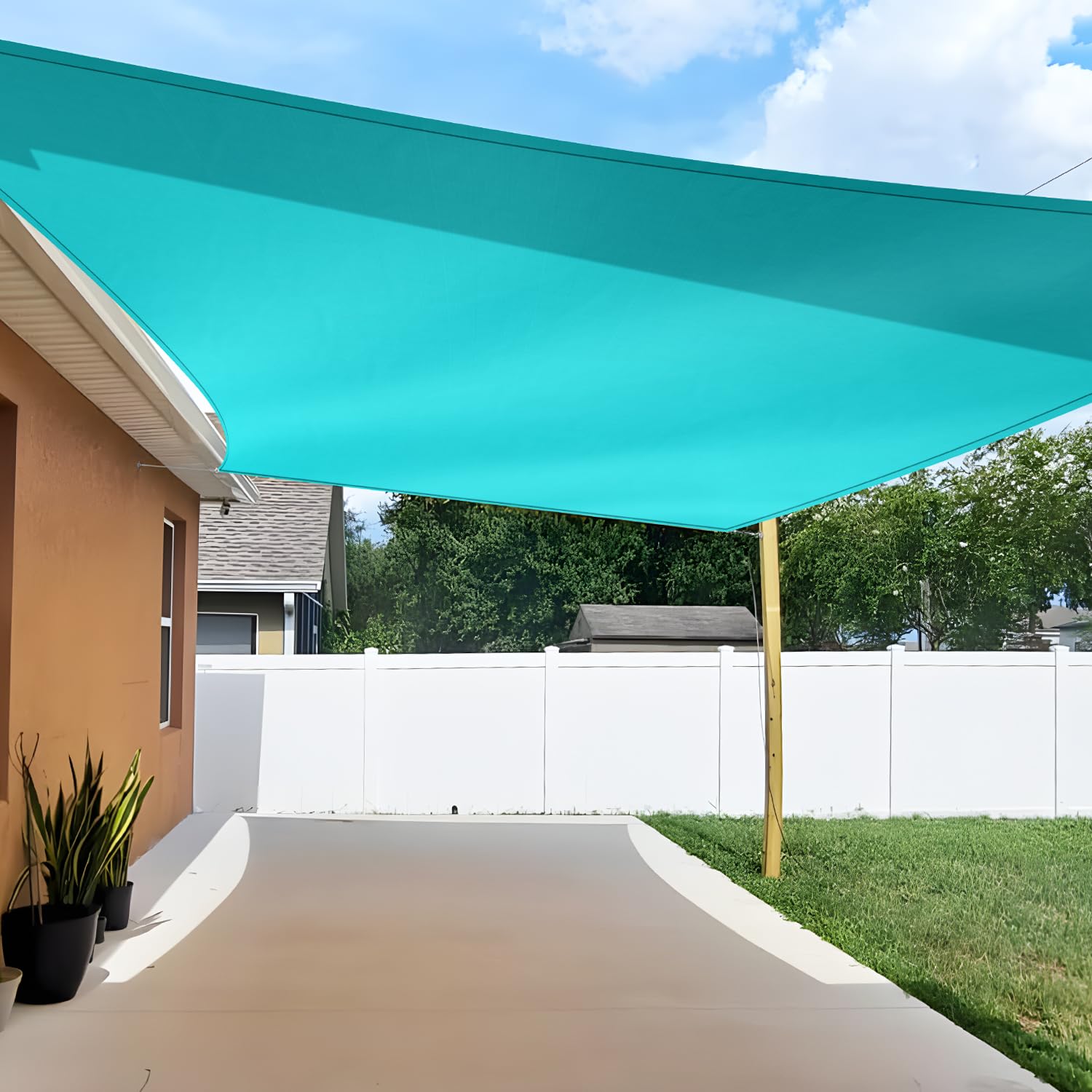 Snapklik.com : TANG 8x12 Sun Shade Sail Rectangle Sunshade Canopy UV ...