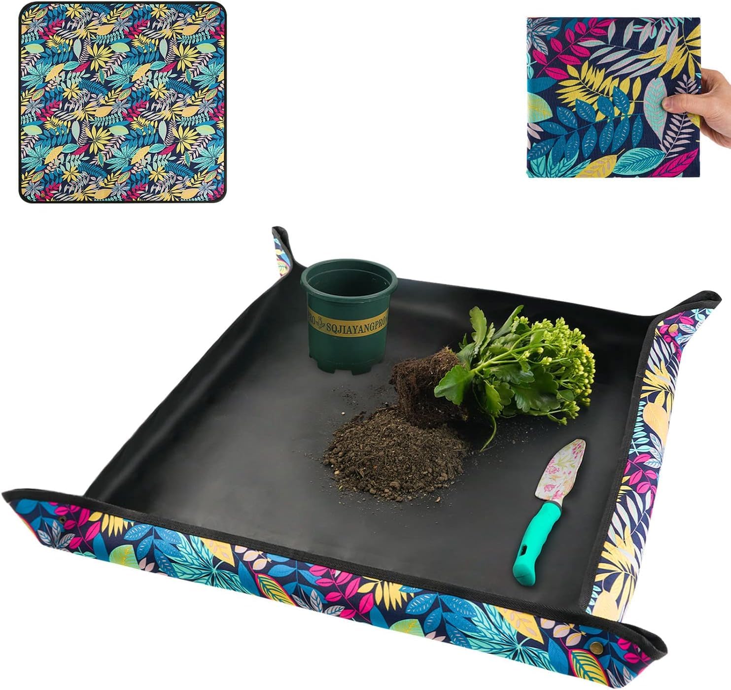 Neouth Waterproof Potting Mat for Indoor Plant Transplanting and Dirt ...