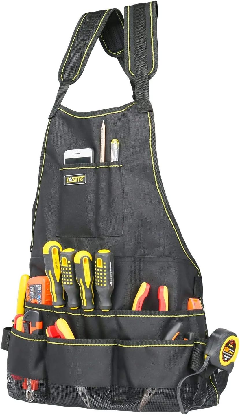 Amazon.com: Work Apron with Tool Pockets, FASITE Waterproof Adjustable ...