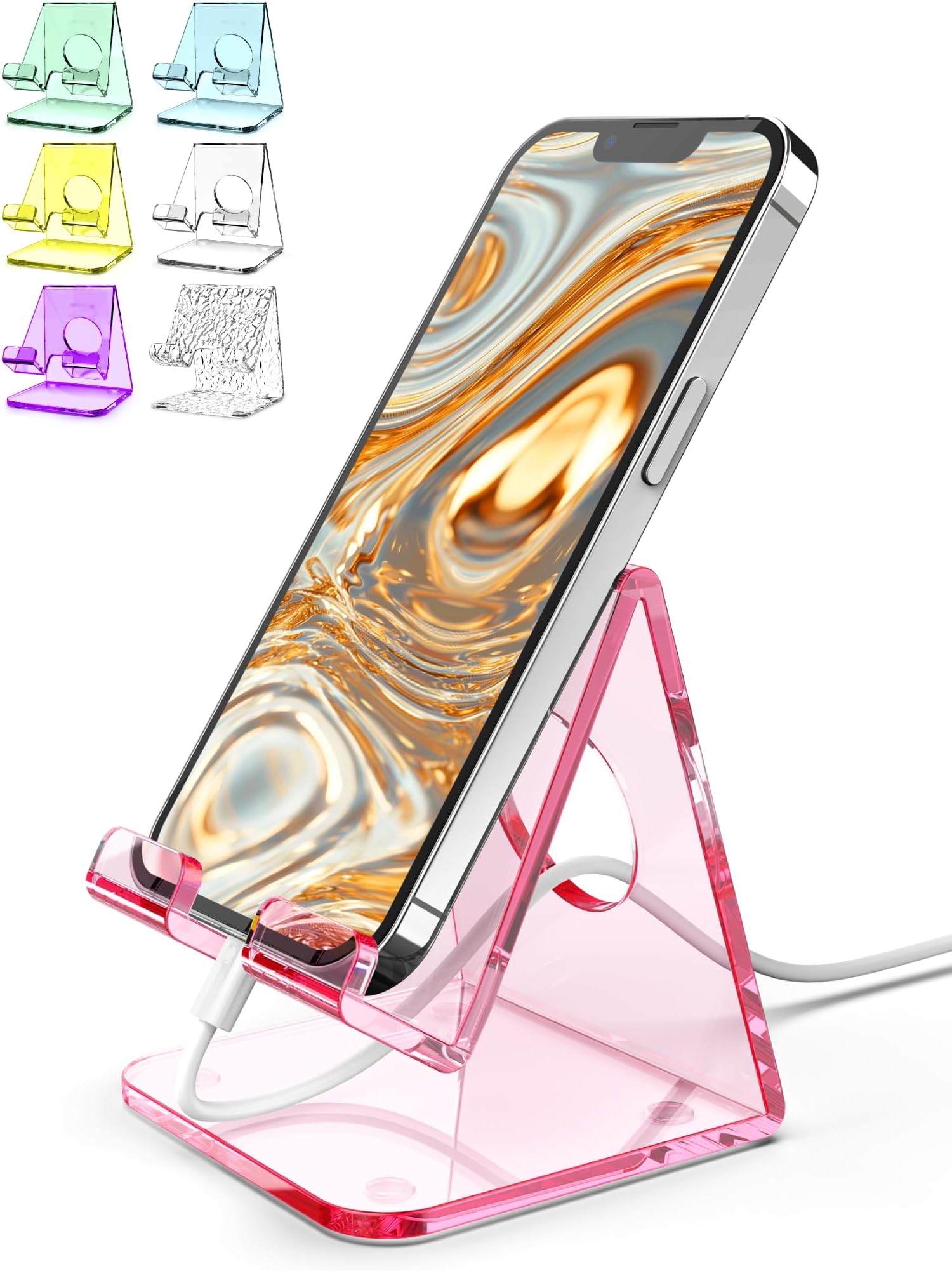 Amazon.com: TOPGO Acrylic Cell Phone Stand, Clear Phone Holder for ...