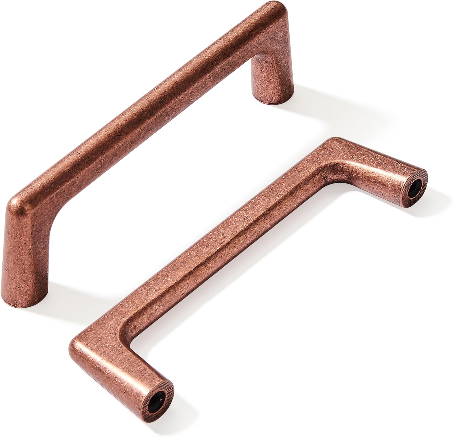 khtumeware 10 Pack 3 Inch(76mm) Hole Centers Vintage Antique Copper Cabinet Pulls, Aged Brass ...