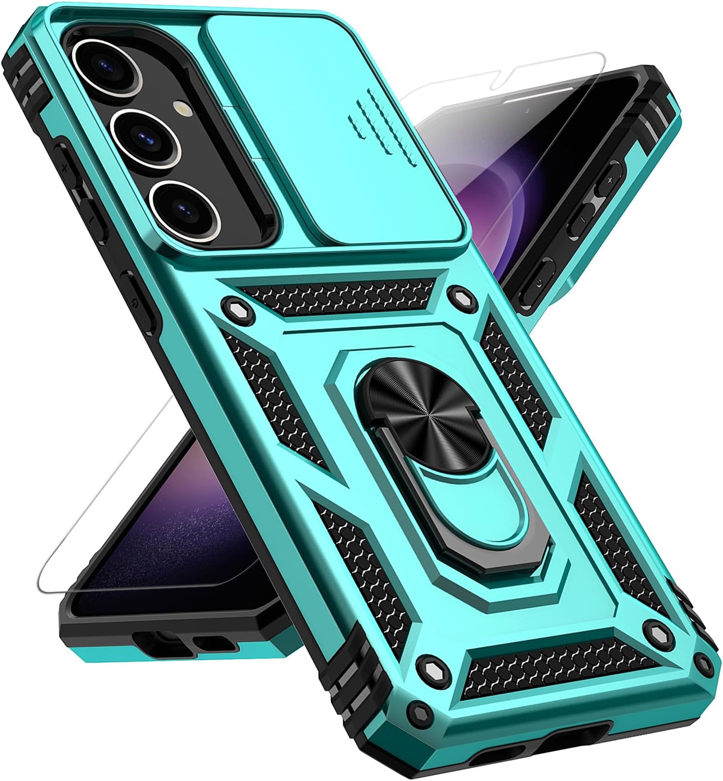 Amazon.com: for Samsung Galaxy S25 Plus Case with Slide Camera Cover HD ...
