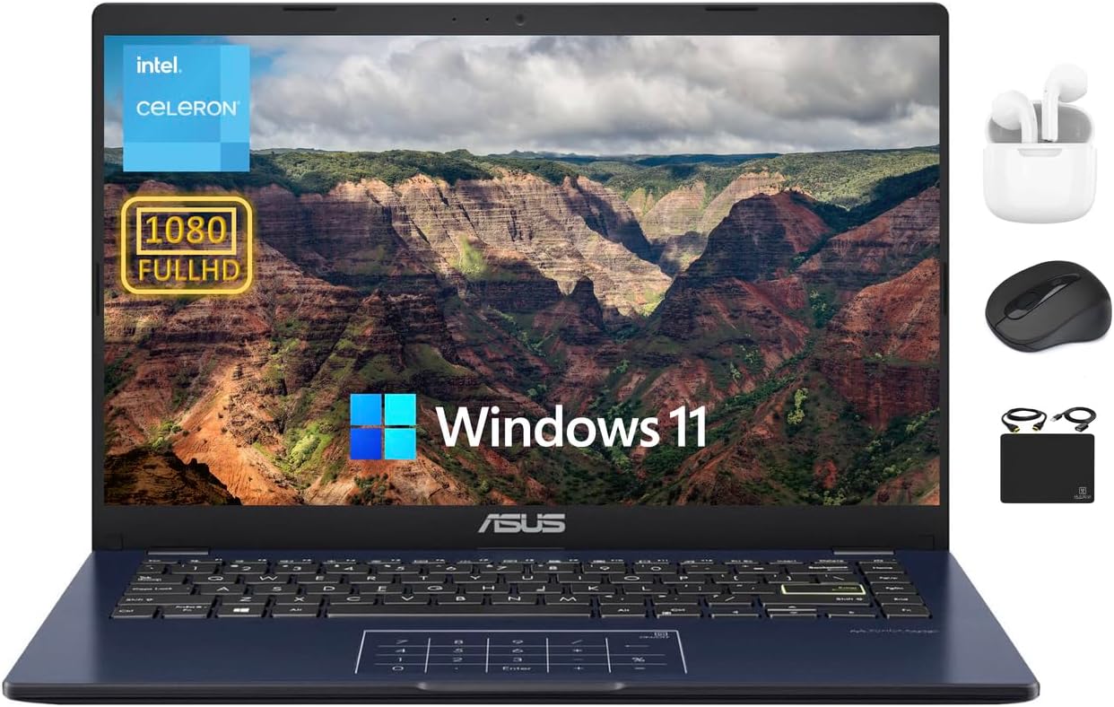 Amazon.com: ASUS 14” FHD Portable Go Laptop 2024 Flagship, Dual-Core ...