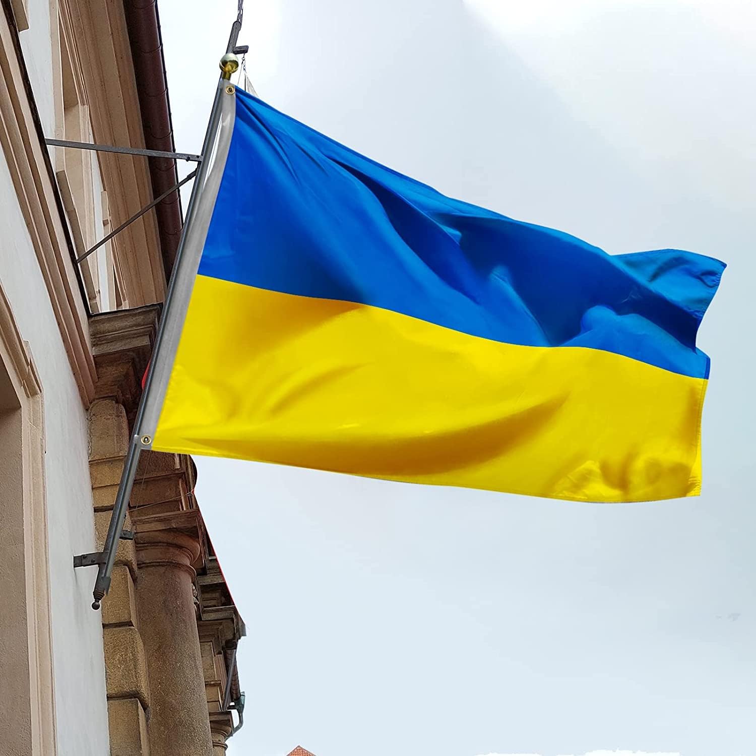 Buy Ukraine Flag 3ftx5ft, Banner with Two Brass Grommets for Outdoor ...