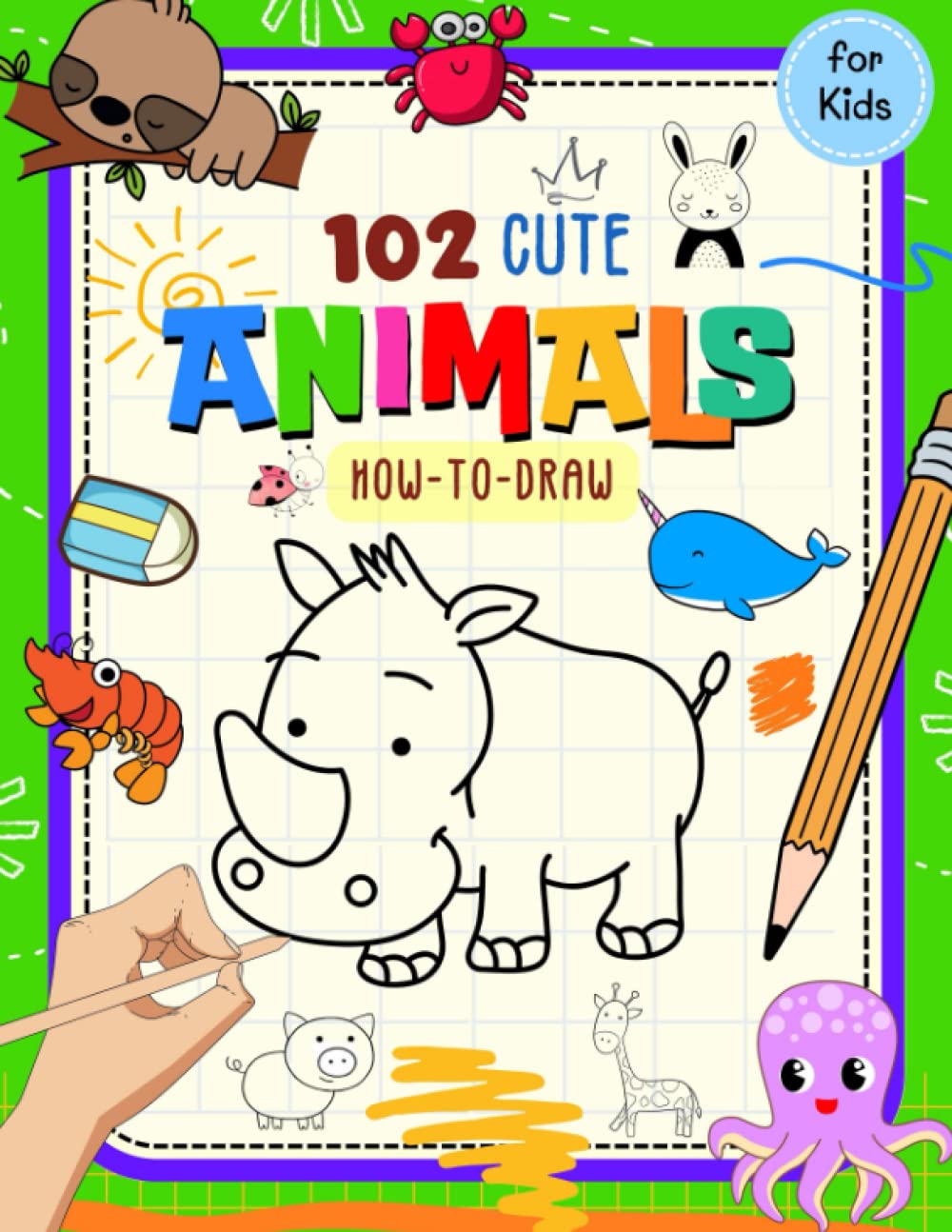Amazon.com: How to Draw 102 Cute Animals: Fun Facts about Each Animal ...