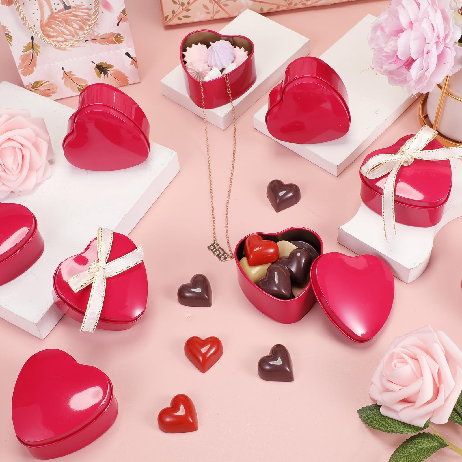 Metal Valentines Day Candy Boxes