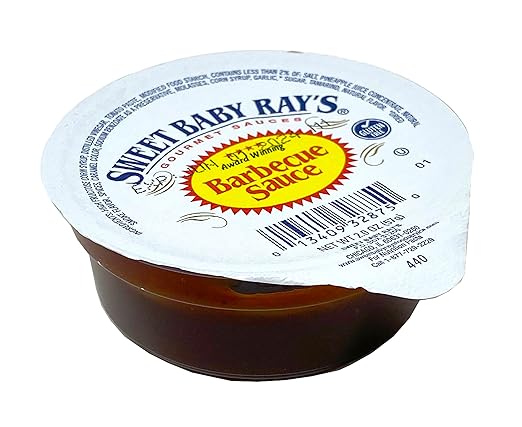Amazon.com: Crait Sweet Baby Ray's BBQ Sauce Cups Barbecue Sauce Cups 2 ...