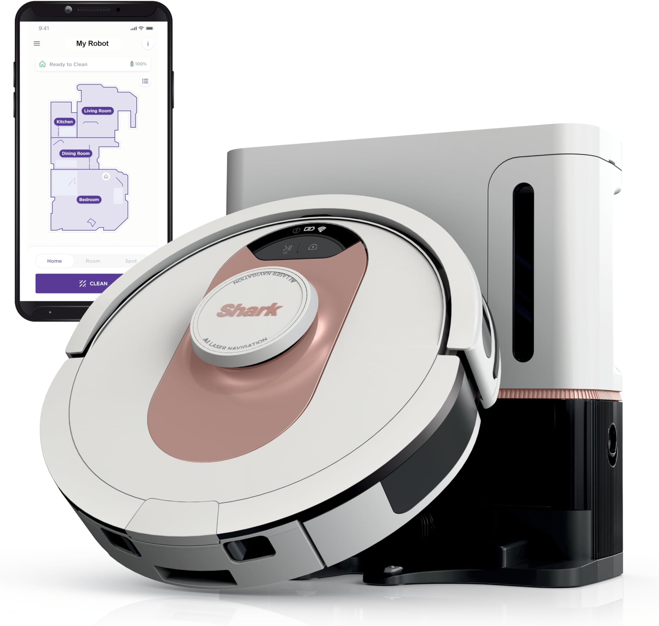 Shark AI Ultra Robot Vacuum with Matrix Clean, Home Mapping, Bagless ...