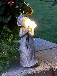 Amazon.com: IVCOOLE Outdoor Garden Statues-Adorable Fairy Girl Statue ...