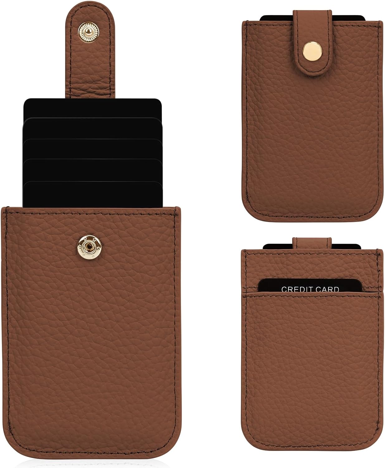 Amazon.com: Unaone Slim Minimalist Wallet - Pull-Out Card Organizer ...