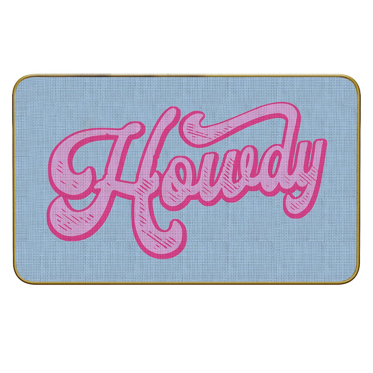 Amazon.com: Mingnei Funny Hot Pink Howdy Doormat Door Mat for Home ...