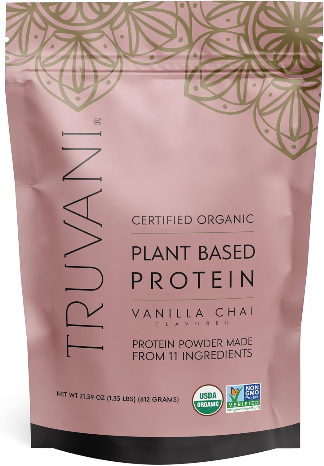 Amazon.com: Truvani Vegan Pea Protein Powder | Vanilla Chai | 20g ...