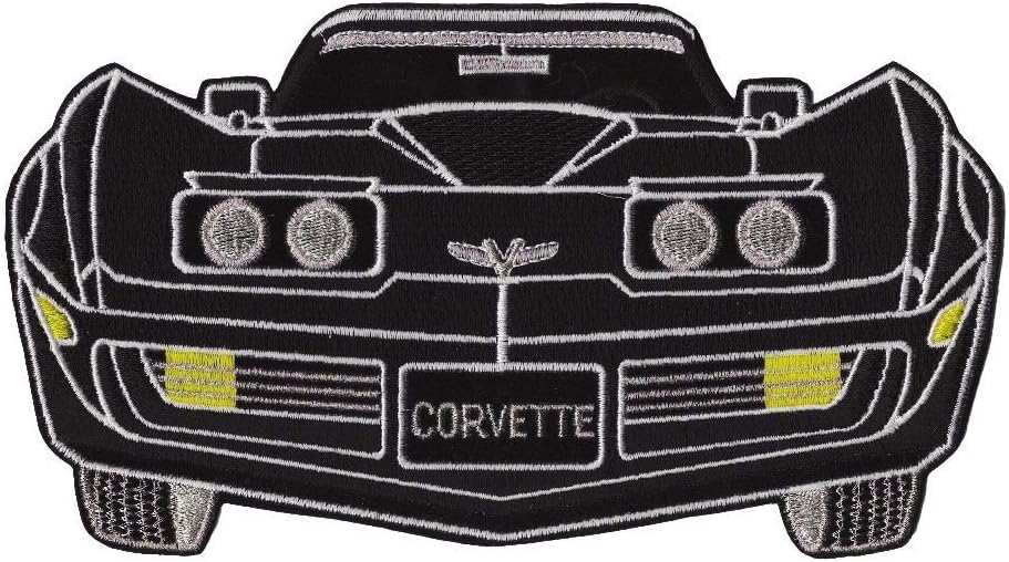 Amazon.com: Chevrolet Chevy Corvette Patch Red or Black Car Embroidered ...