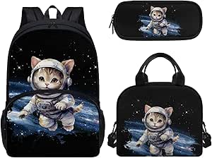 Amazon.com | Wideasale Astronaut Cat Backpack for Toddler Kids ...