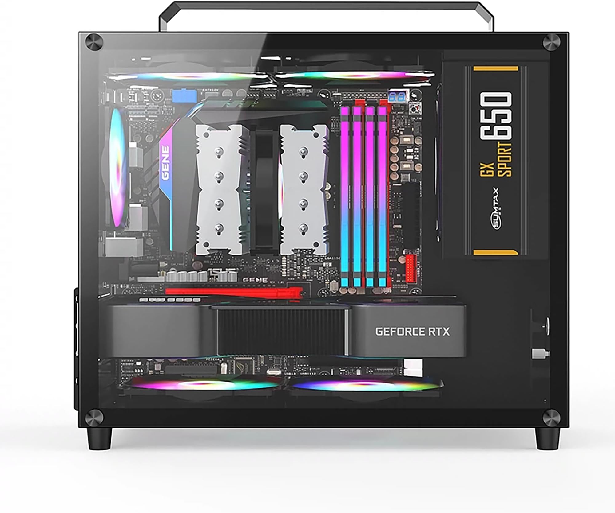 Amazon.co.jp: JONSBO/JONSPLUS Z20 ホワイト Micro-ATX ミニタワー PCケース、取り外し可能な ...