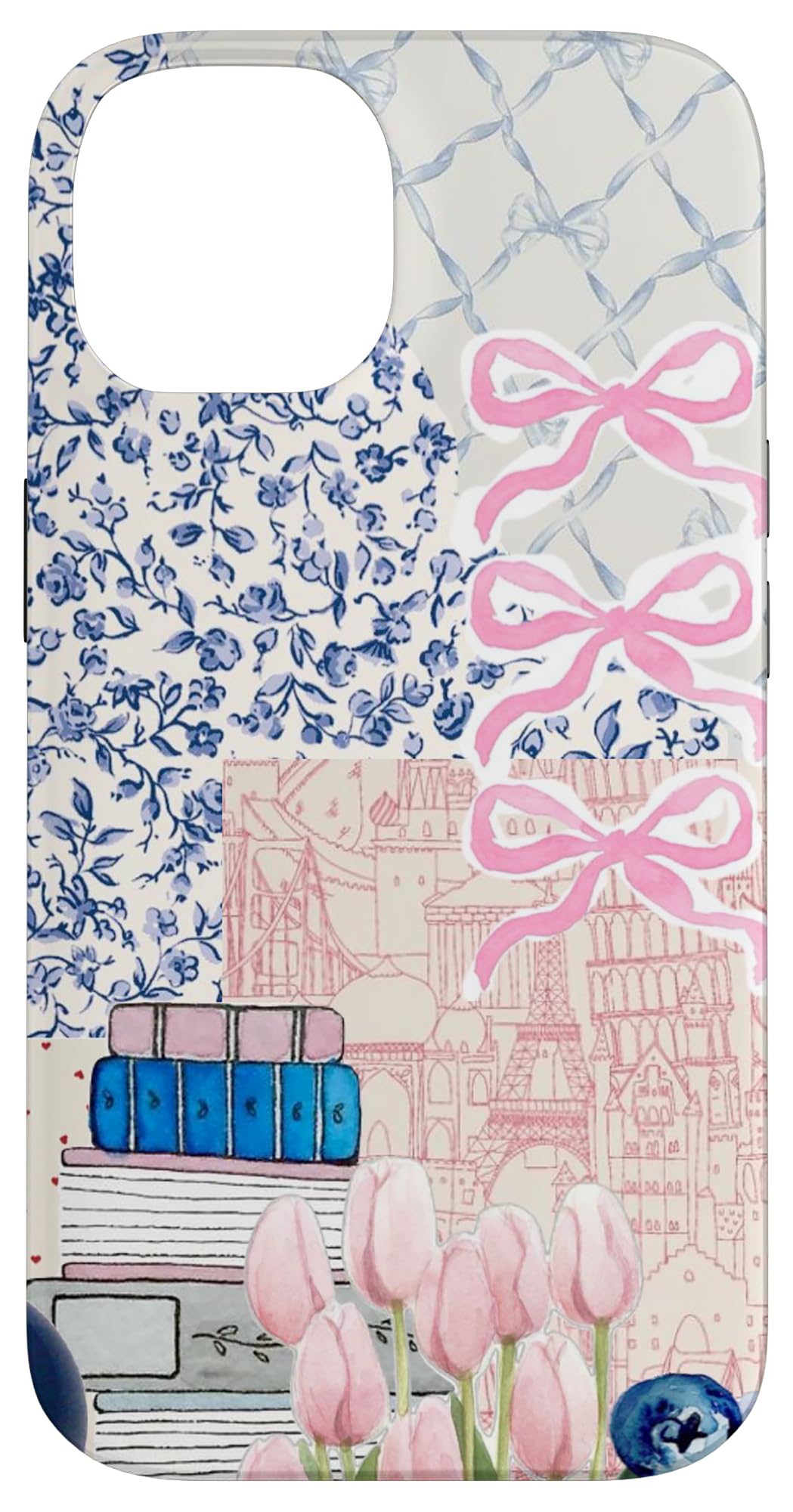 Amazon.com: iPhone 14 Coquette Bows Vintage Preppy Collage Scrapbook ...