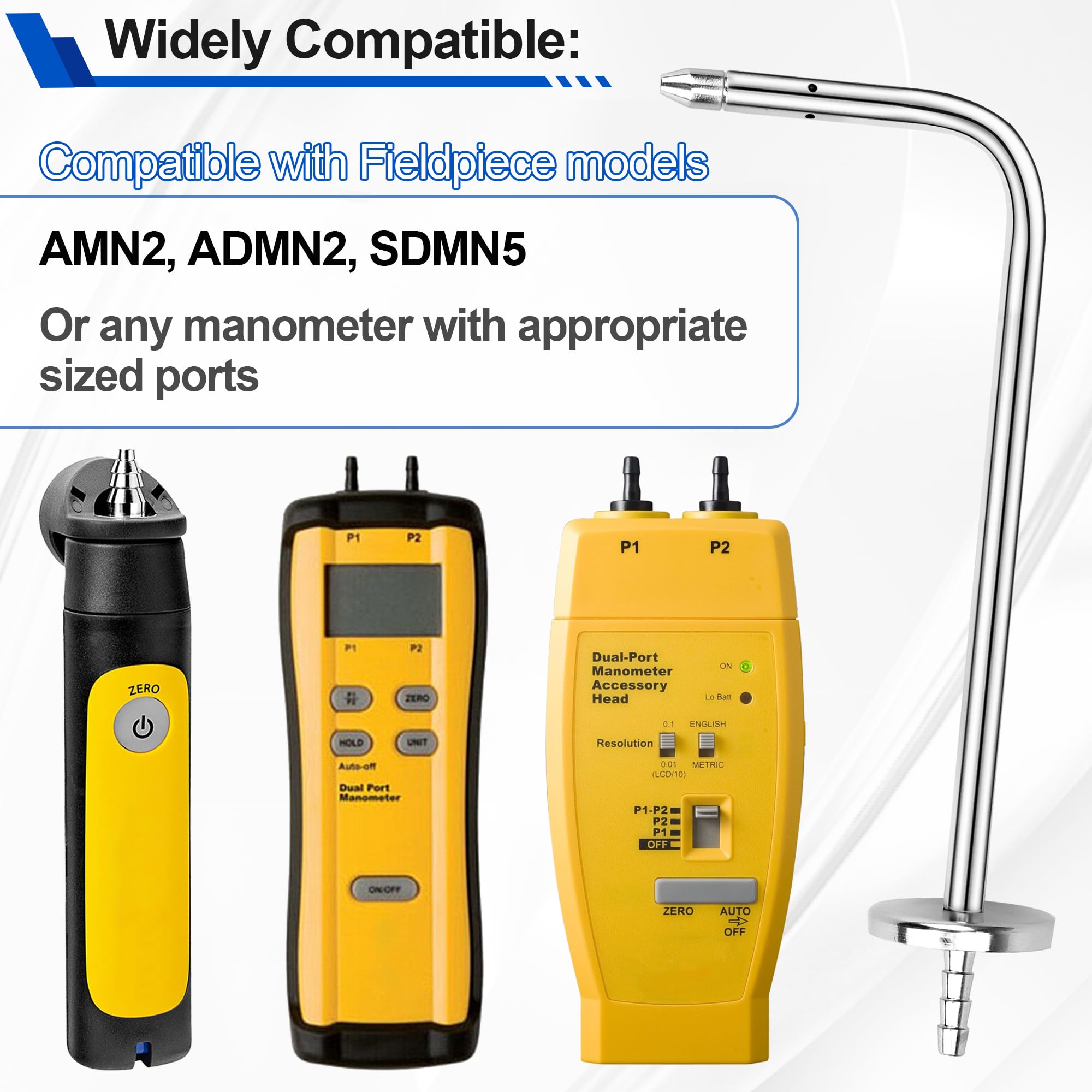 Snapklik.com : ASP2 Static Pressure Probes For Fieldpiece Manometers ...