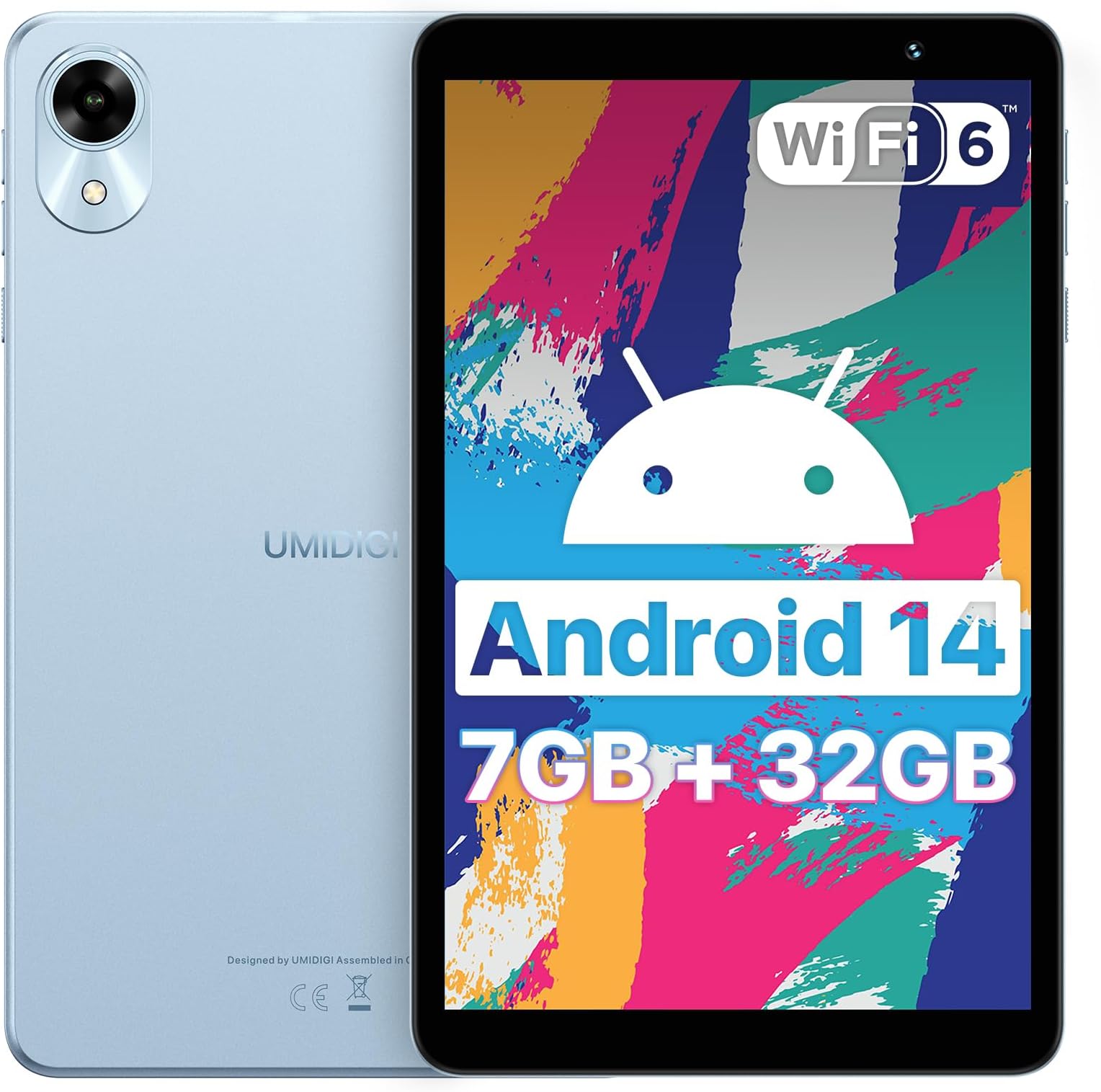 Huawei Mediapad T3 7 Tablet WiFi, Display da 7", CPU MTK MT8127, Quad-Core A7,RAM 1 GB, 8 GB ...