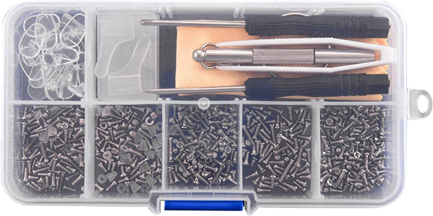 Amazon.com: Bibabala Eyeglass Repair Kit, 100Pcs Eyeglasses Sunglass ...