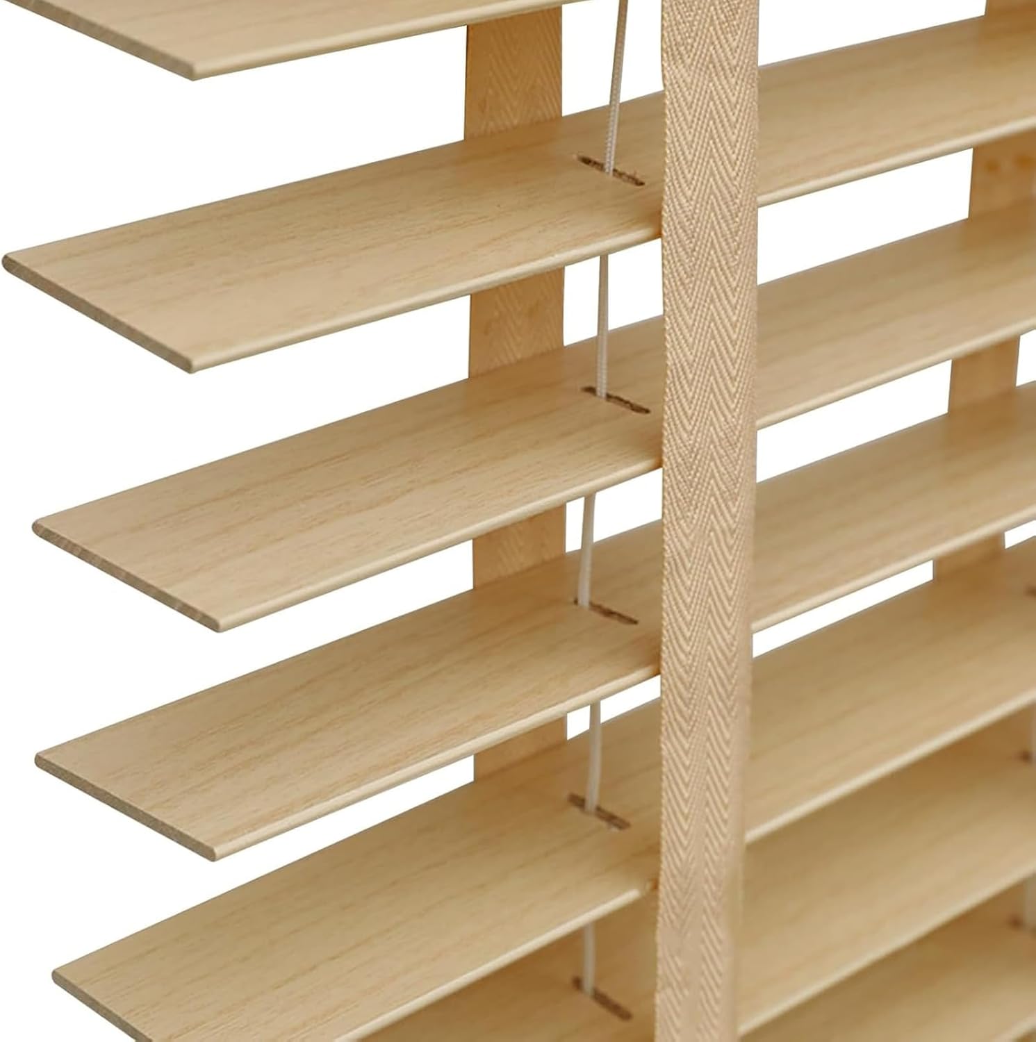 Amazon.com: 2" Slats Indoor Wood Blinds, Cordless Wooden Window Shades, Custom Size Wide 20" 28 ...