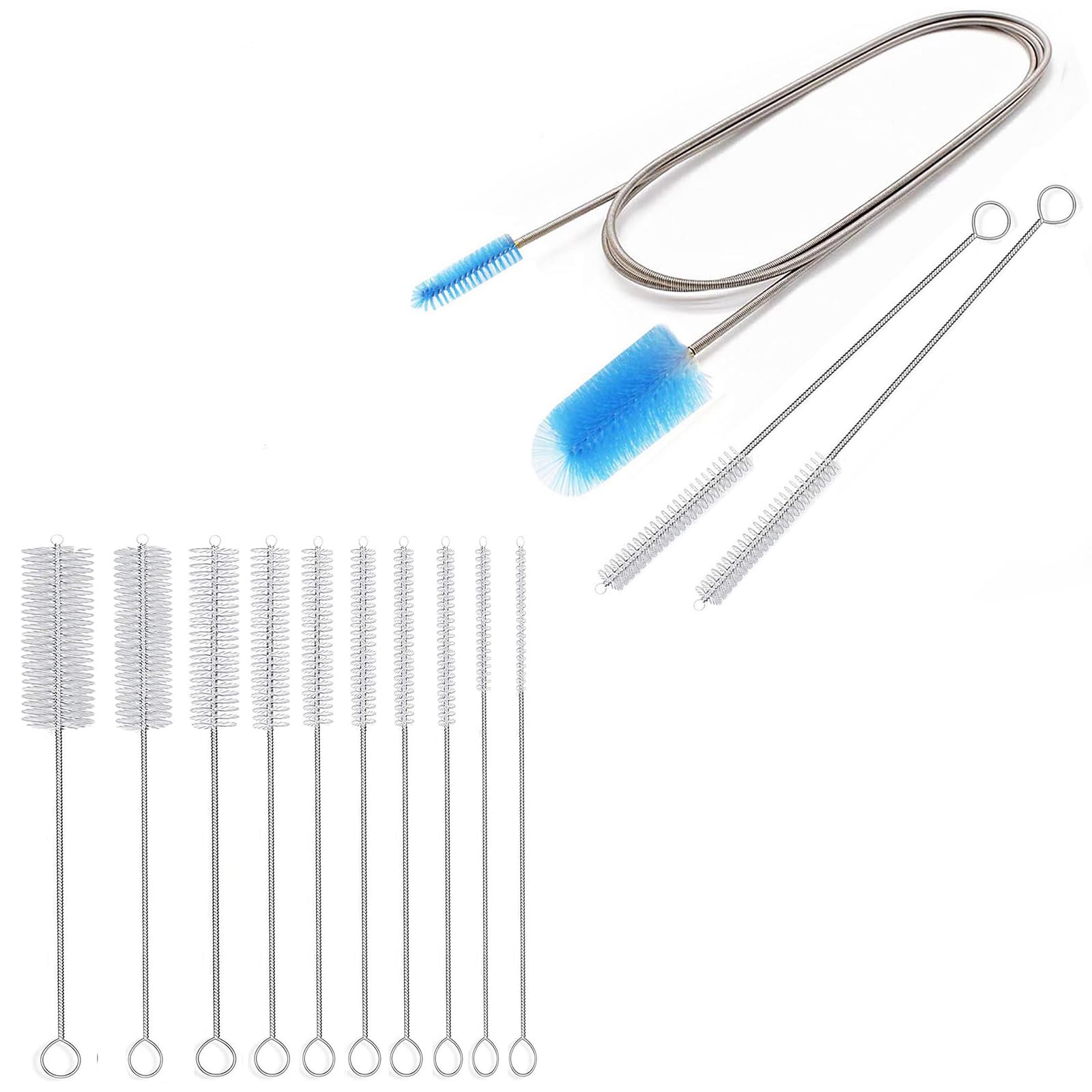 Amazon.com: Flexible Drain Brush，Nylon Cleaner Double Ended Elastic ...