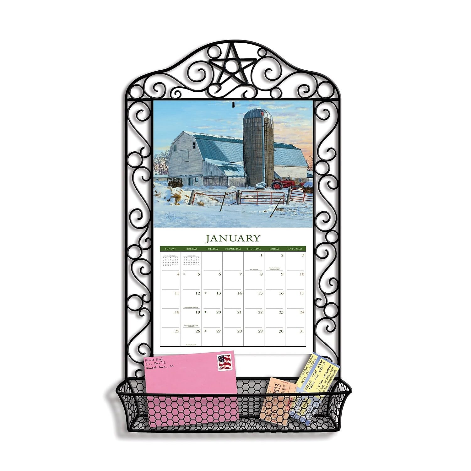 Snapklik.com : LANG Wrought Iron Calendar Frame