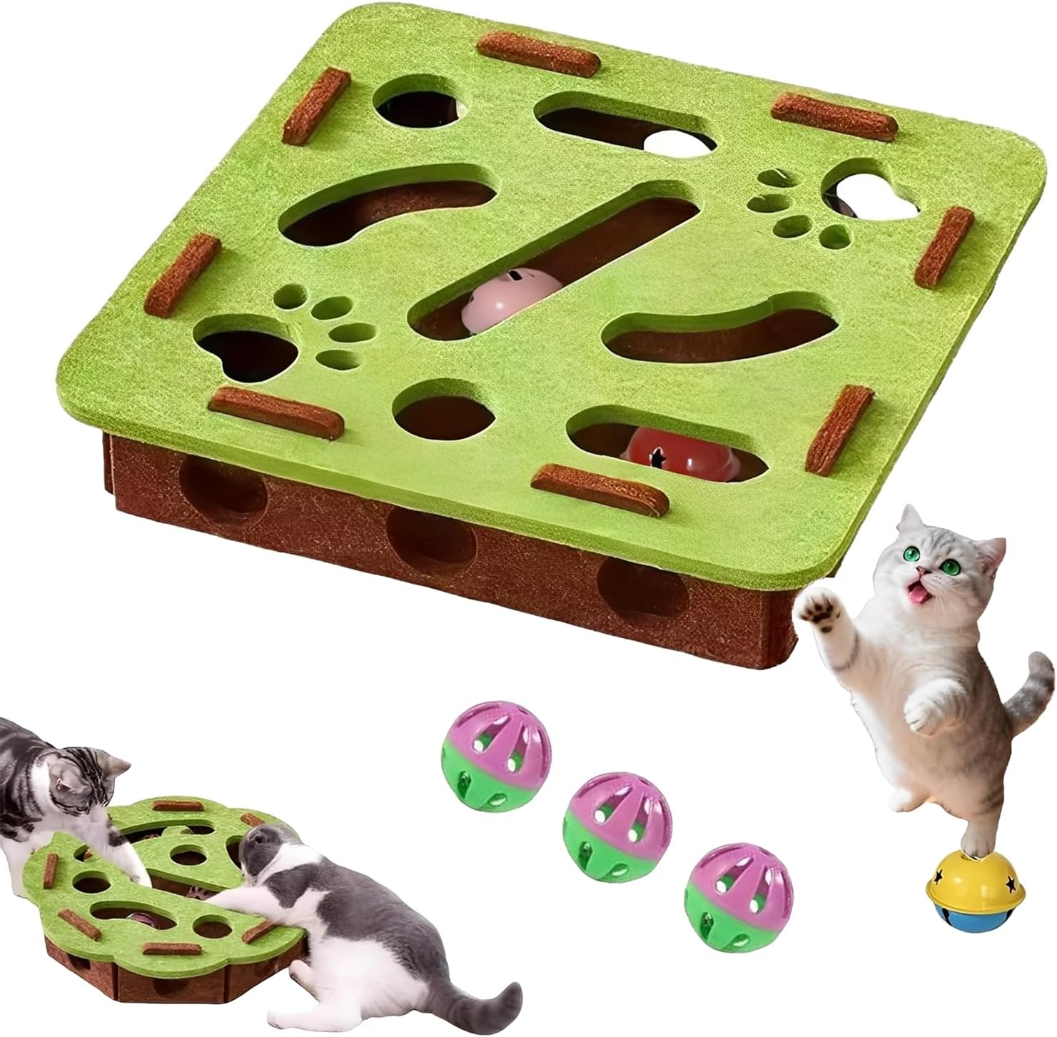 Amazon.com : Cat Scratch Puzzle Enrichment Box, Cat Nail File ...