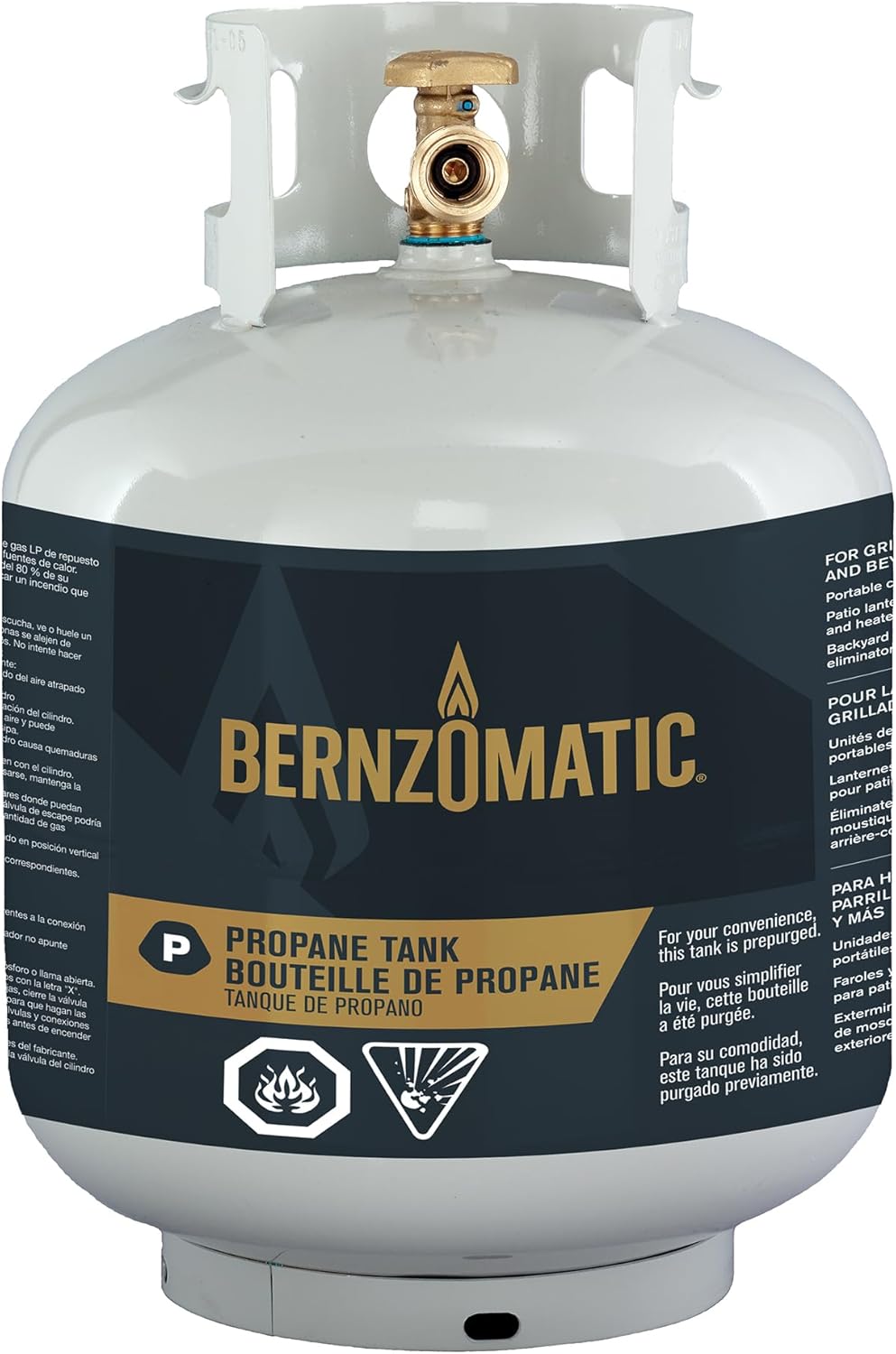 Amazon.com : Bernzomatic 20 lb Grilling Propane Tank - with or Without ...