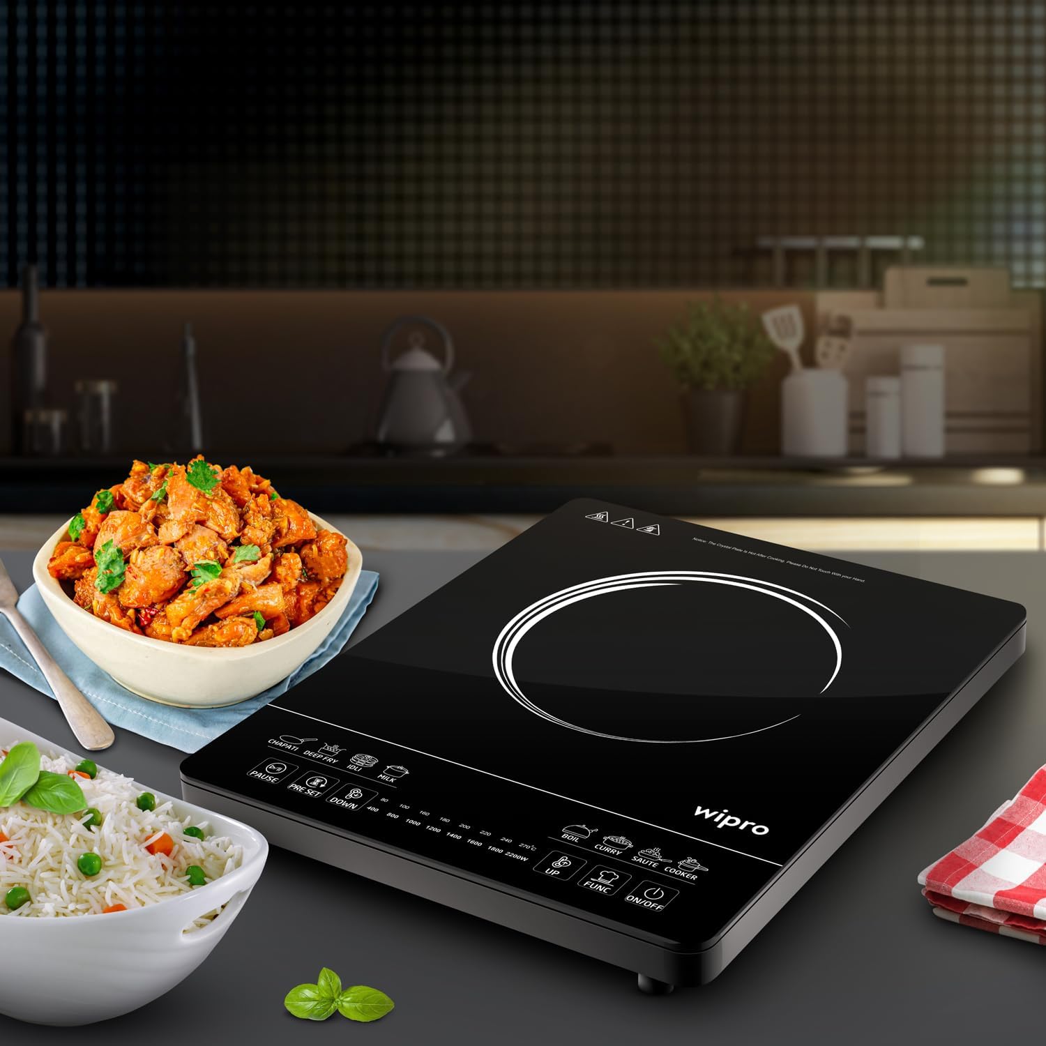 Buy Wipro Vesta CIC203 Induction cooktop 2200W Online at Low Prices in ...