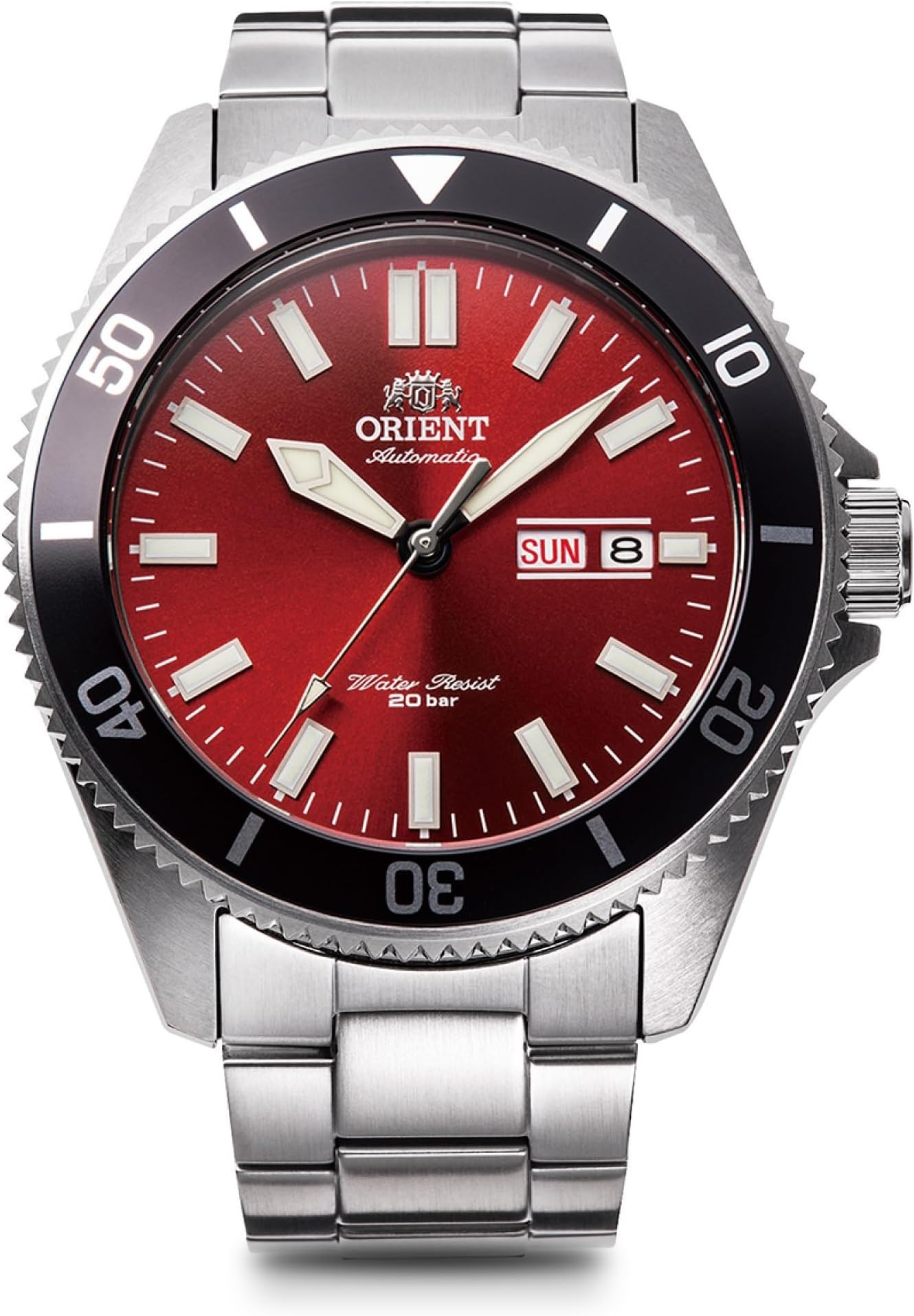 Orient Men's Kamasu Stainless Steel Japanese-Automatic Diving Watch ...