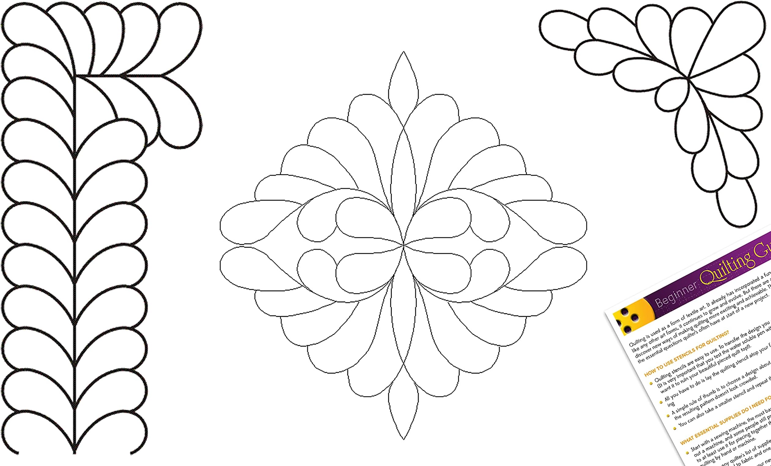 Amazon.com: Quilting Creations Elegance Block Quilt Stencil, 6"