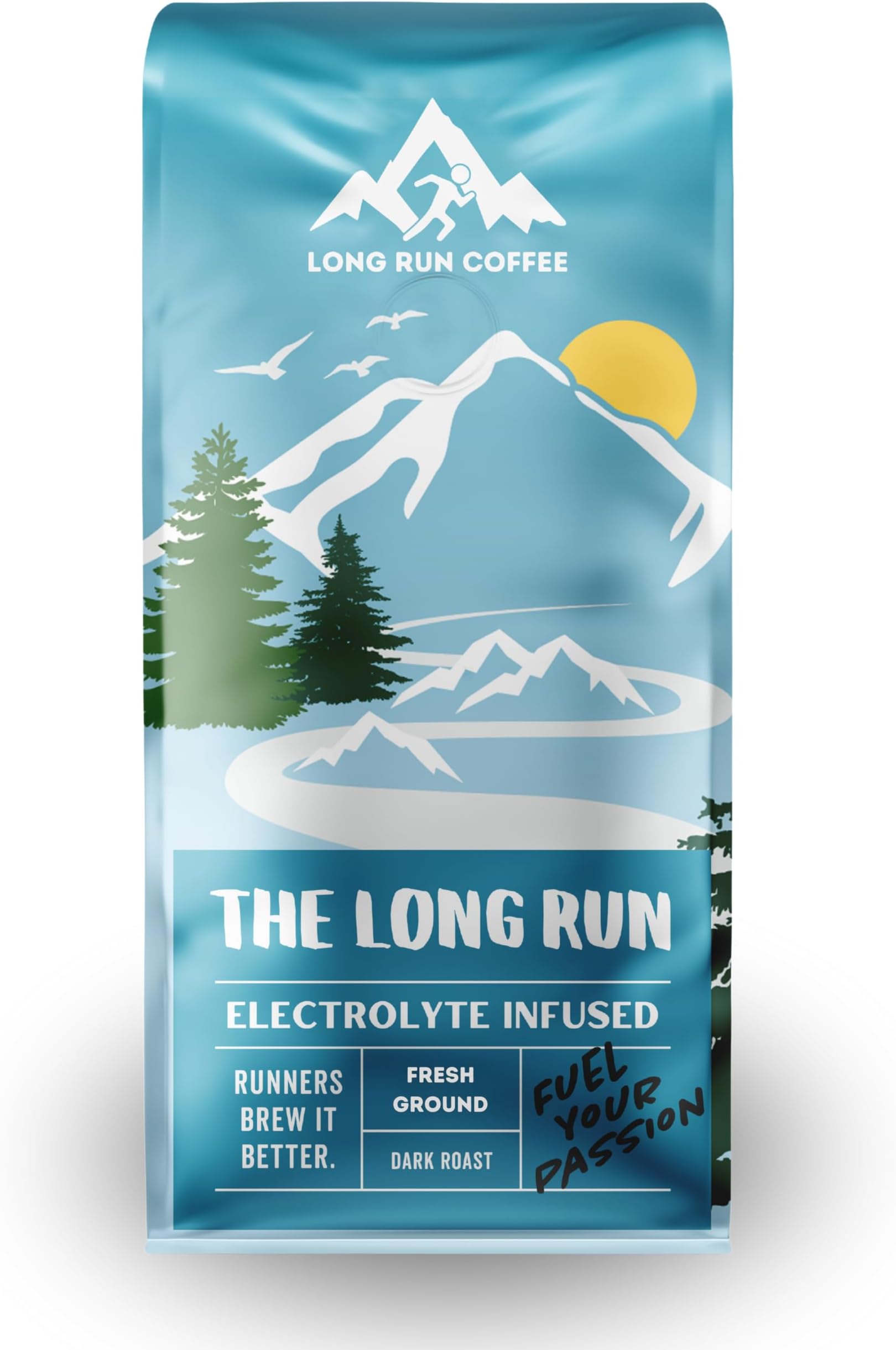 Amazon.com : Long Run Coffee - Hydrating Coffee with Electrolytes ...
