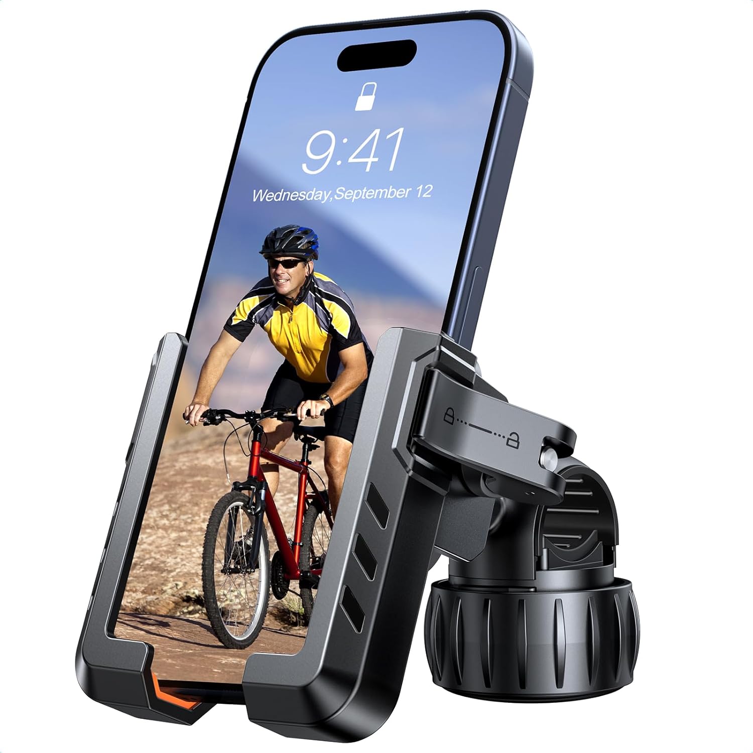 UGREEN Bike Phone Mount Holder, 1S Quick Lock, Motorcycle Bicycle Phone ...