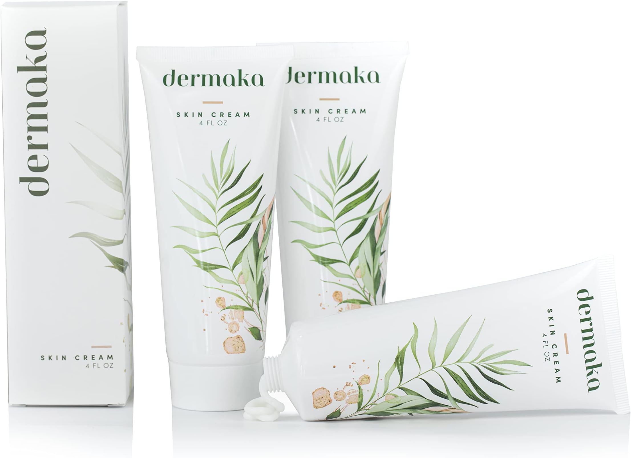 Amazon.com : Dermaka Skin Cream 4 oz. 2pack All-Natural Skin Cream ...