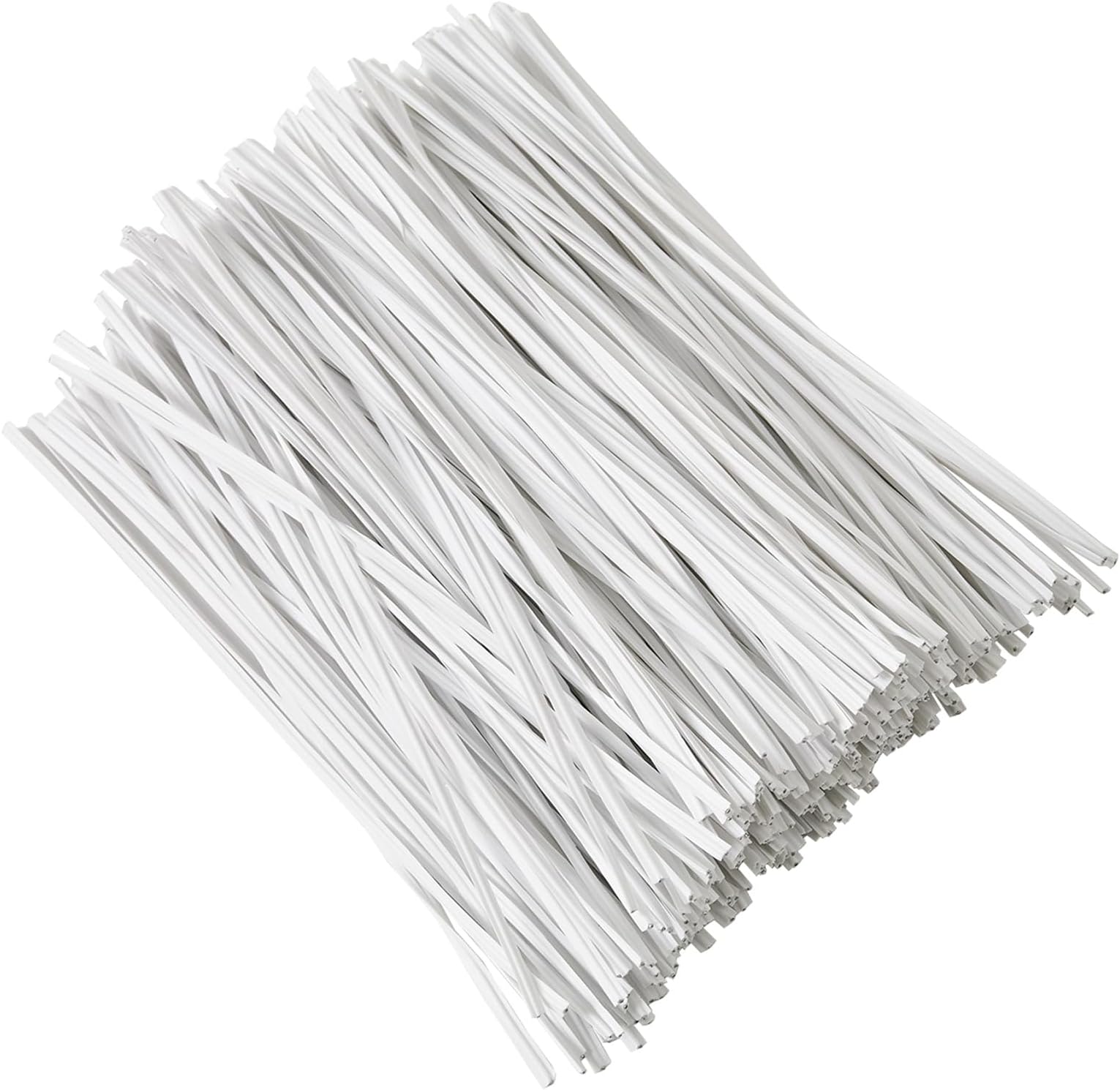 Amazon.com : APUXON Paper Twist Ties 1000Pcs 6Inch White Color Cable ...
