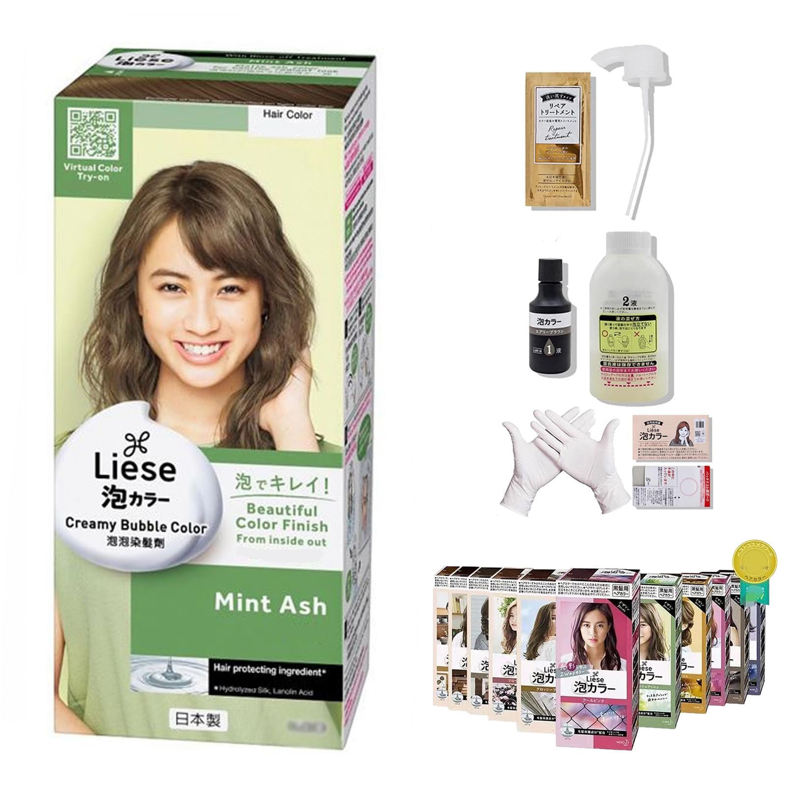 Amazon.com : Liese Bubble Hair Color, Liese Hair Dye, Liese Bubble Hair ...