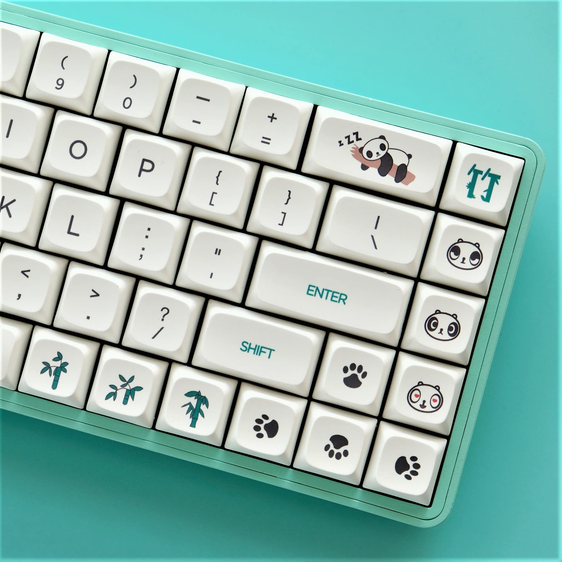Buy TOKEY PBT XDA Profile 134 Keys Keycaps Dye Sublimation ANSI Layout ...