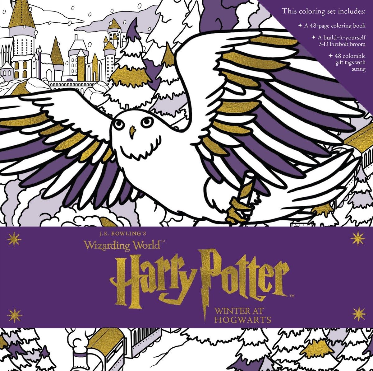 Harry Potter: Winter at Hogwarts: A Magical Coloring Set: Insight ...