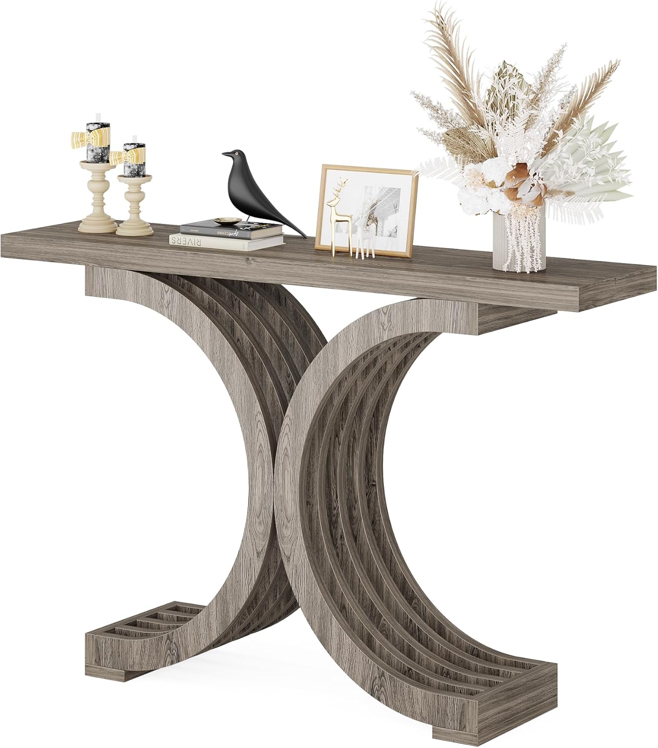 Amazon.com: LITTLE TREE 39 Inches Wood Entryway Console Table : Home ...