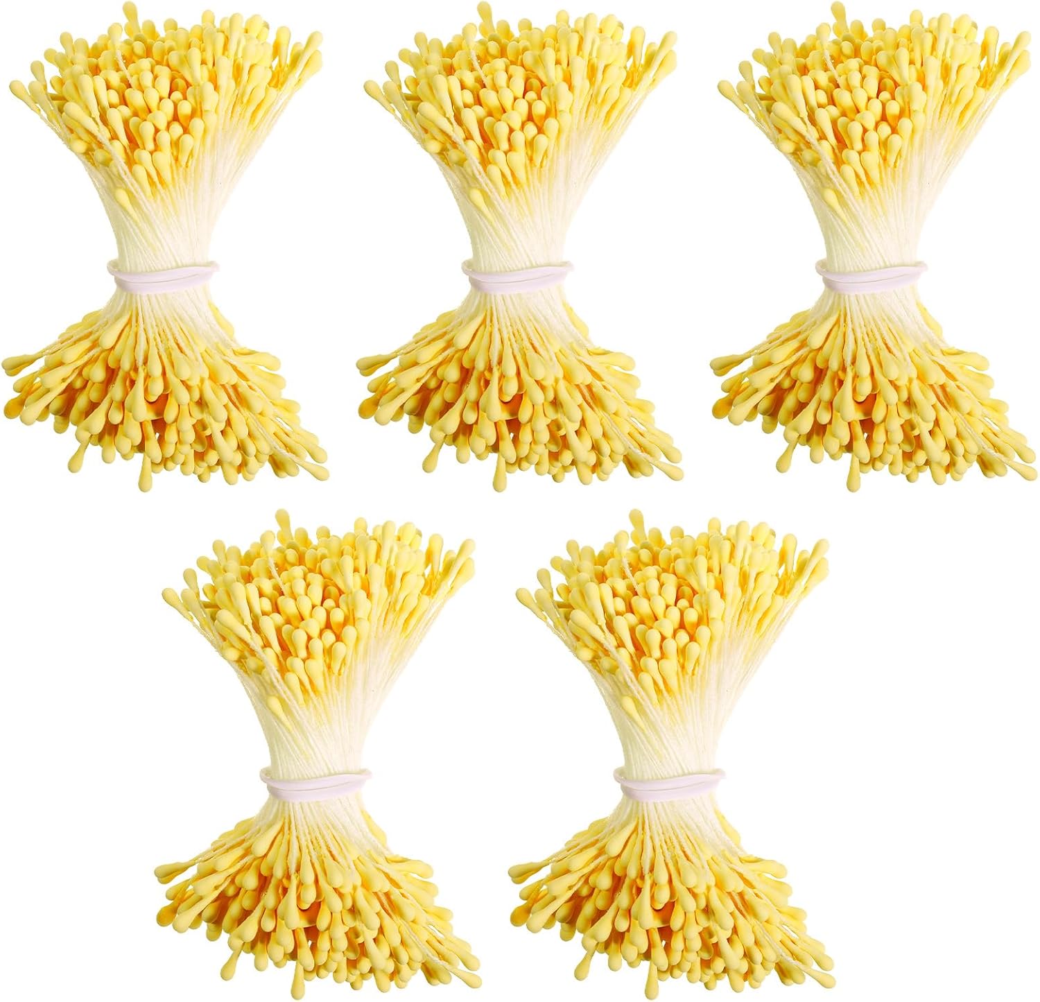 Amazon.com: Gtziqa Stamens for Flower Making, 2000 Pcs 2mm Yellow Pearl ...