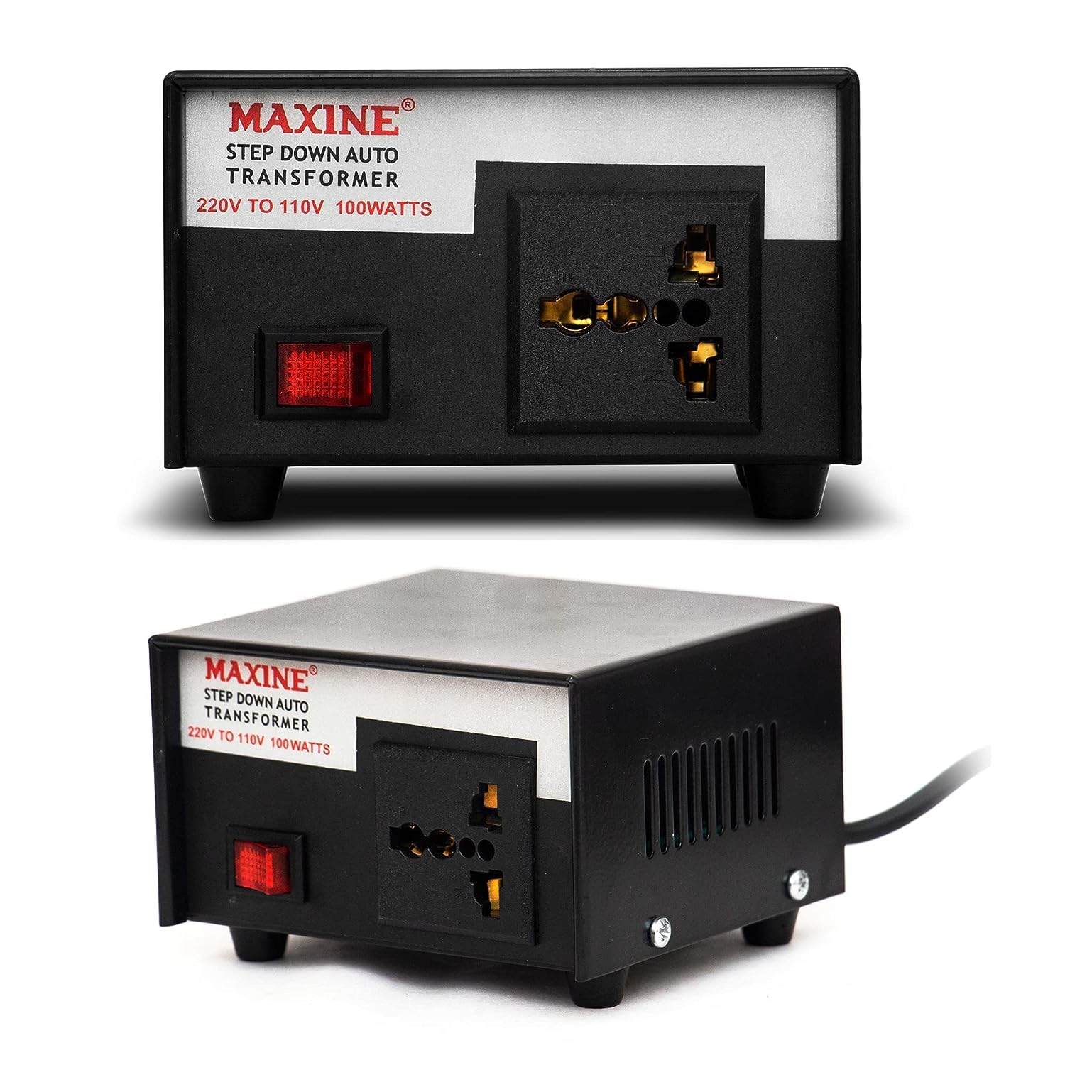 Maxine 100 Watt Step Down Voltage Converter Puer Copper Transformer ...