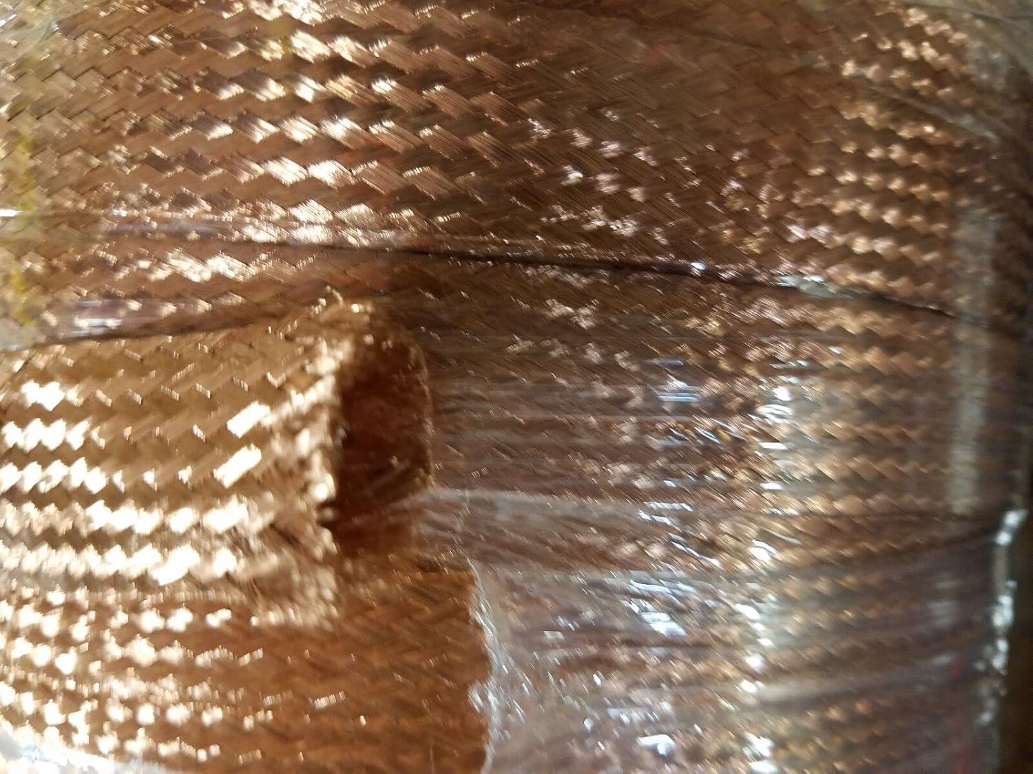 5 FEET - 1" Braided Ground Strap GROUNDING Bare Copper Flat Braid ...