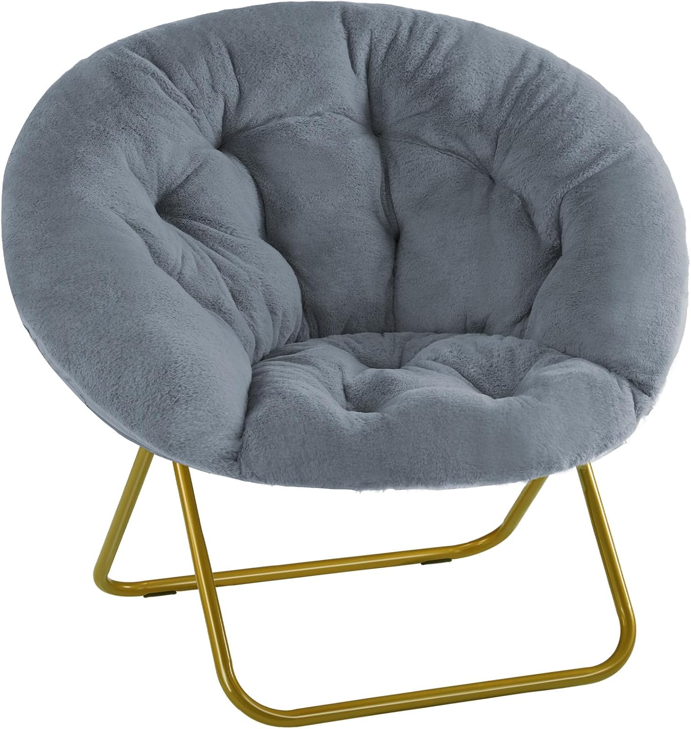 Amazon.com: Sweetcrispy Cozy Saucer Chairs Faux Fur Living Room Reading ...